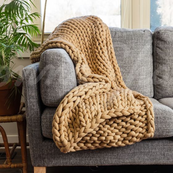 Donna Sharp Chunky Knit Farmhouse Country Primitive Throw ~ Charcoal ...