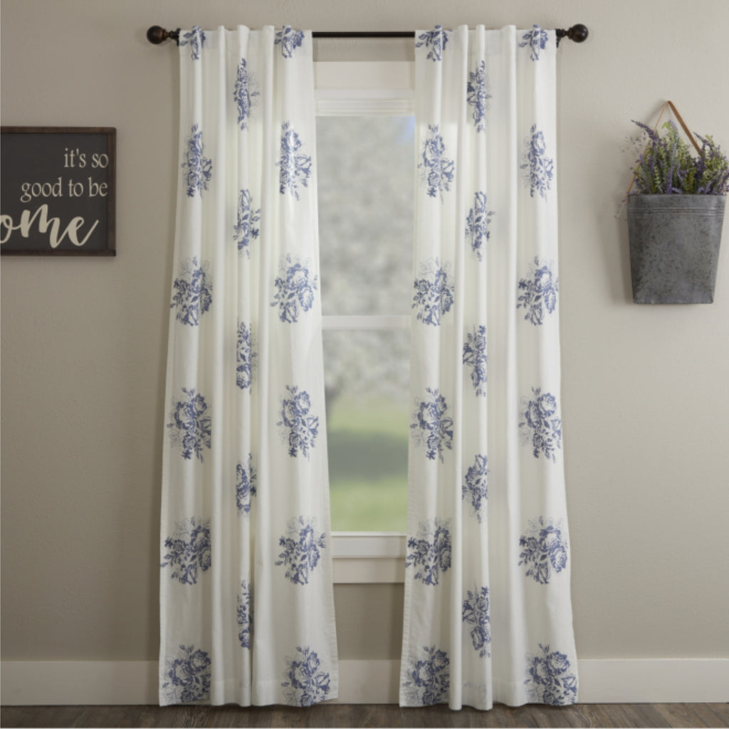Lydia Blue Panel Set of 2 84Lx40W – Beth's Country Primitive Home Decor