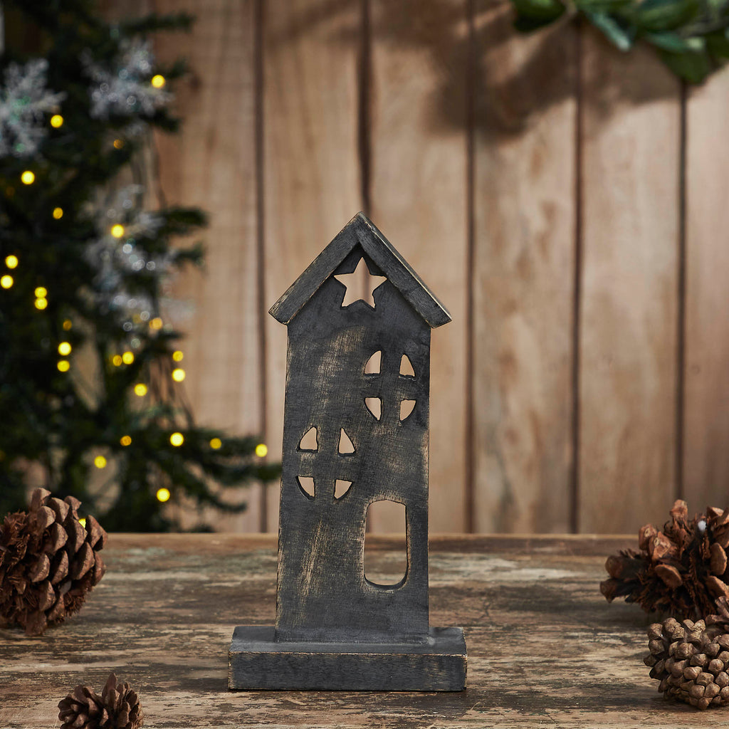 Wooden Saltbox House w/ Star Dark Brown 8x4x2 – Beth's Country ...
