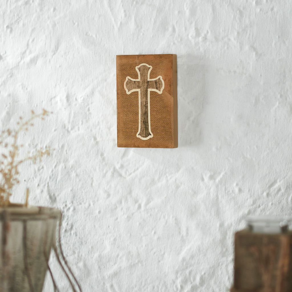 Celebrate Grace Cross On Natural Burlap MDF Wall Sign 6x4x0.75 – Beth's ...