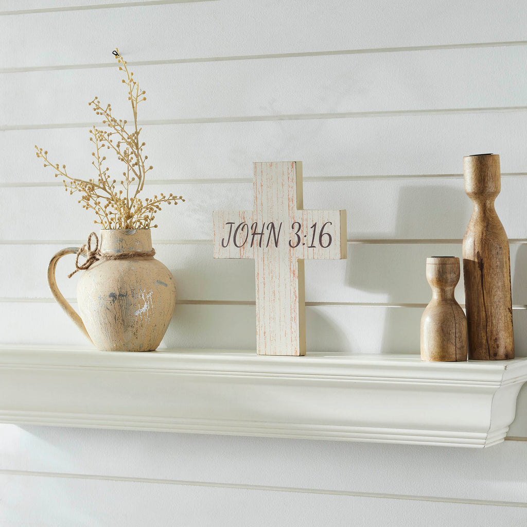 Celebrate Grace John 3:16 Cross MDF Wall Sign 10x7.5x0.75 – Beth's ...