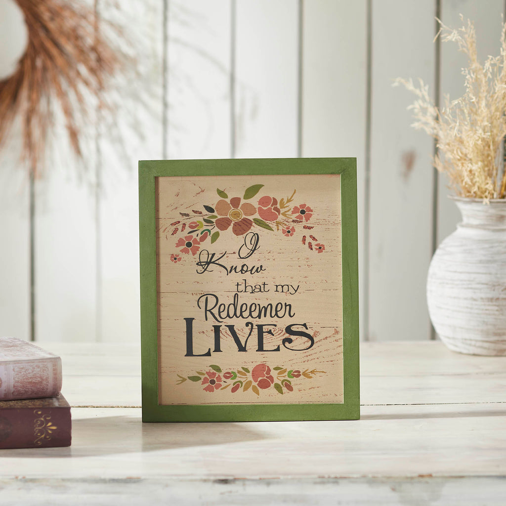 Celebrate Grace My Redeemer Lives MDF Wall Sign 12x10x0.5 – Beth's ...