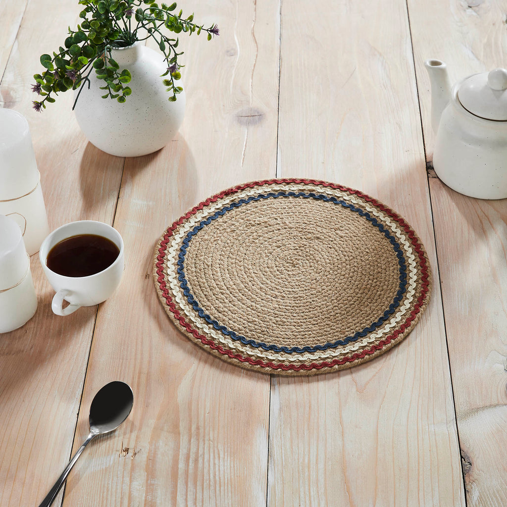 Red White Blue Ric Rac Trivet 12 Inch Diameter **BACKORDERED UNTIL MAR ...