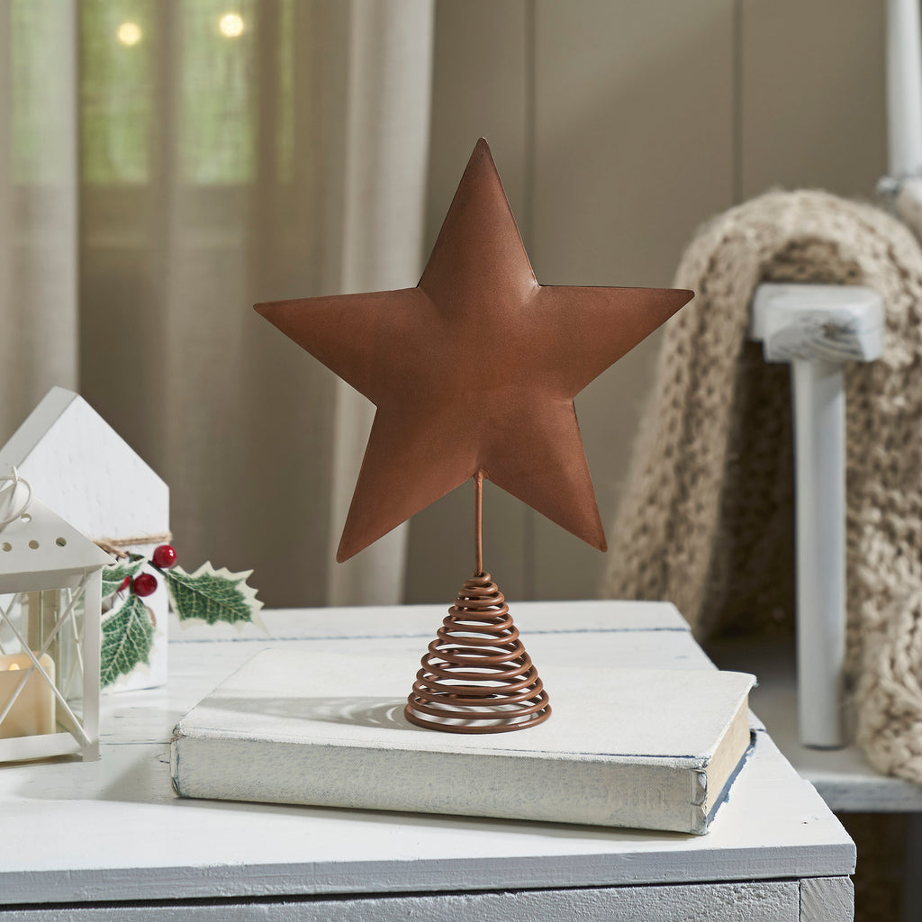 Rust Star Metal Tree Topper 10.6 inch – Beth's Country Primitive Home Decor